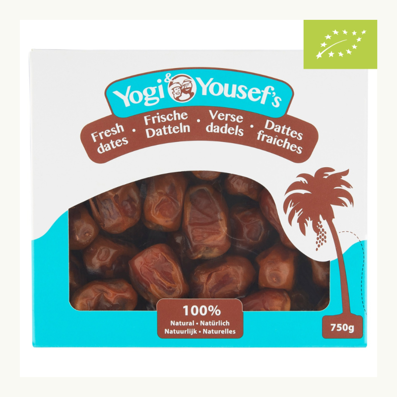 Organic fresh dates extra soft - box 750 gram - Yogi & Yousef