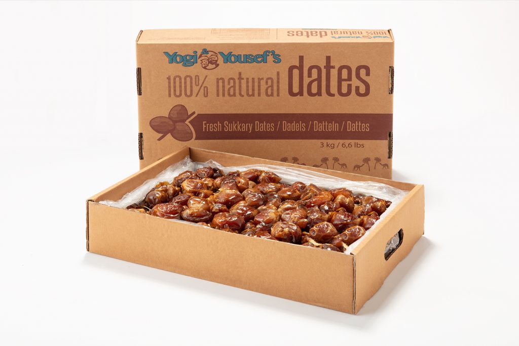 Fresh dates seedless extra soft - box 2.5kg - Yogi & Yousef
