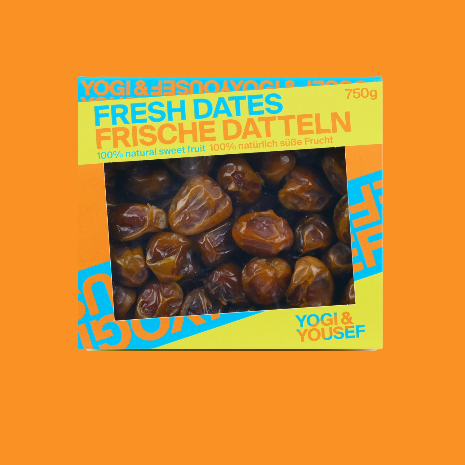 Fresh dates with chocolate - box 1 kg - Yogi & Yousef